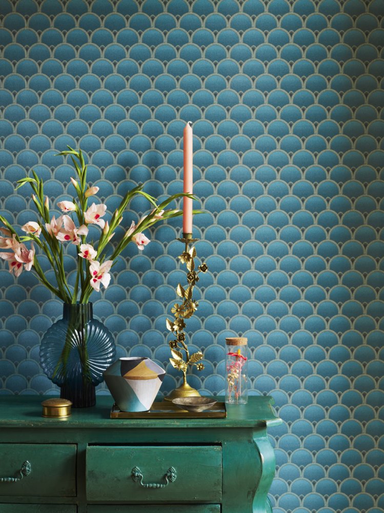 Beige non-woven baroque wallpaper, 220920, Preloved, BN Walls | Over ...